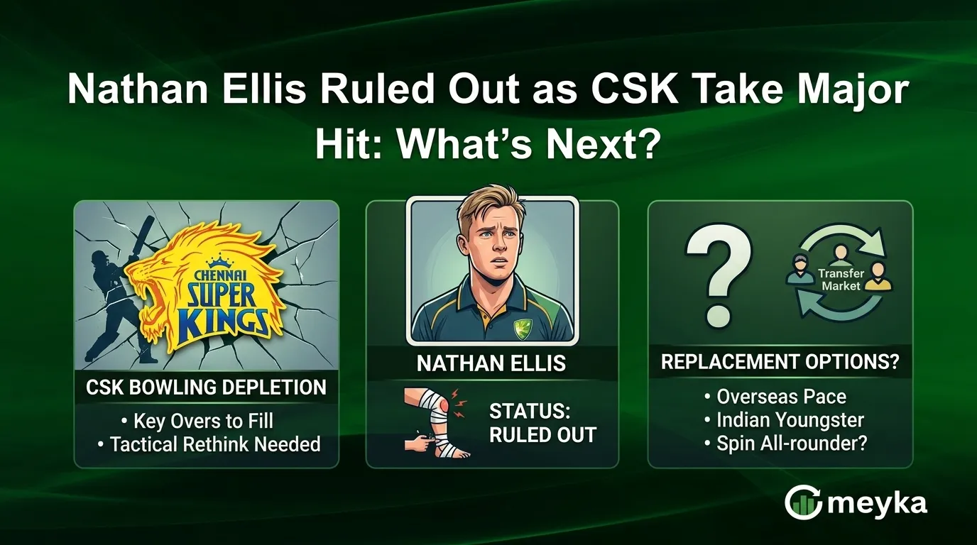 Nathan Ellis Ruled Out as CSK Take Major Hit: What’s Next?