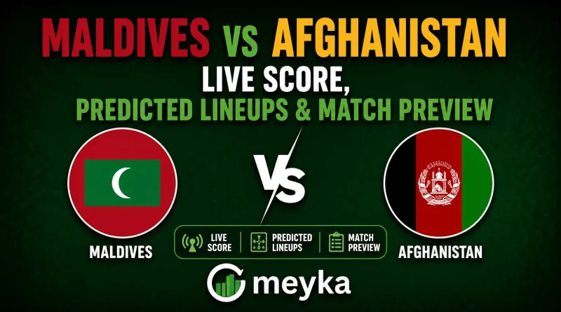 Maldives vs Afghanistan Live Score, Predicted Lineups & Match Preview